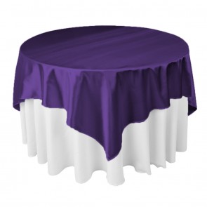 72 Inch Square Table Overlay | Royalty Rentals